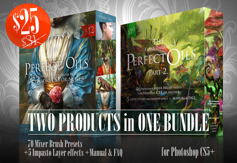 The Perfect Oils Mixer Brush Bundle | Artixty